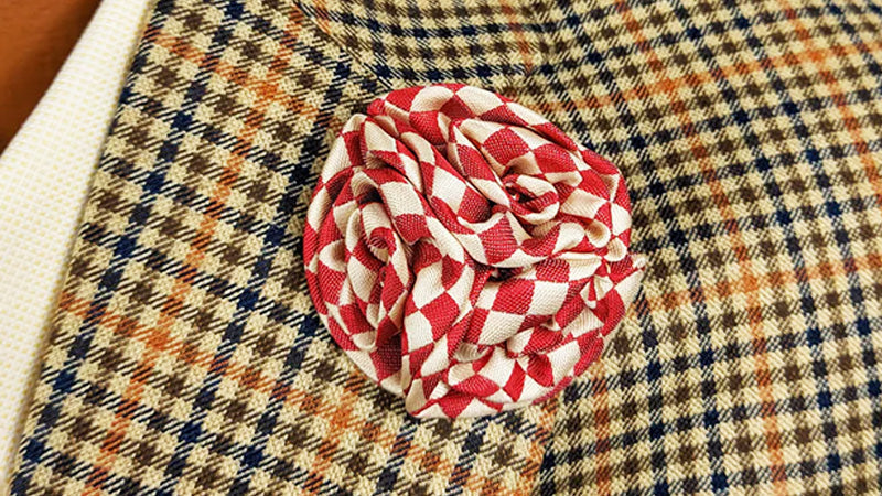 Why The Kappa Small Check Lapel Flower is Your Secret Weapon to Stand ...
