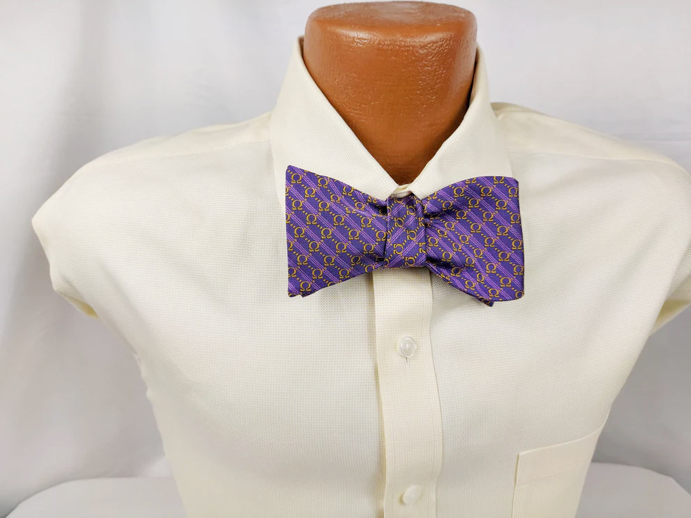 Omega Purple Q Bow Tie: A Classic Choice in Mens Bow Ties – Worldwide ...