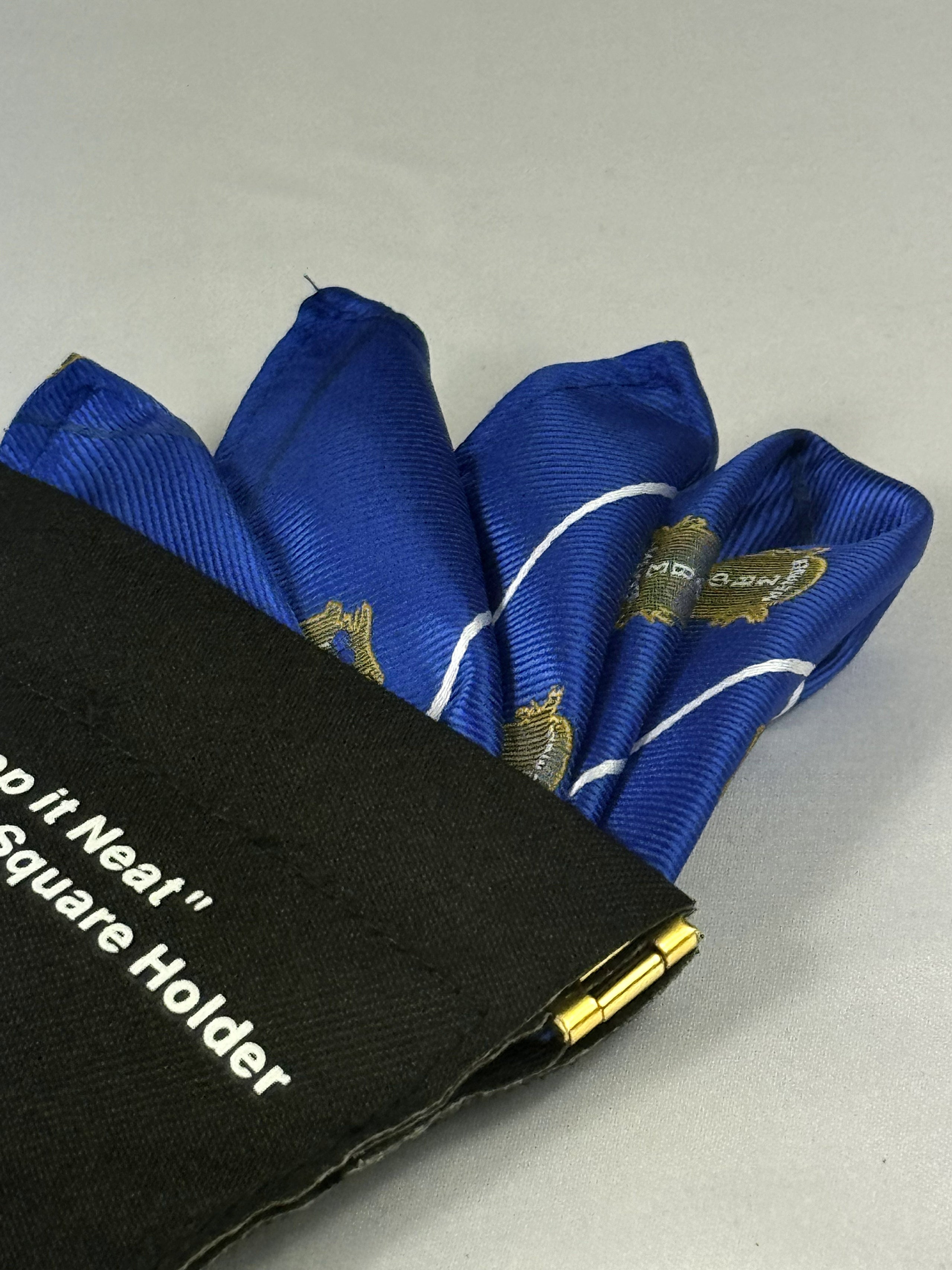 Pbs Life Member Multi Gold Pocket Square – Worldwide Origins