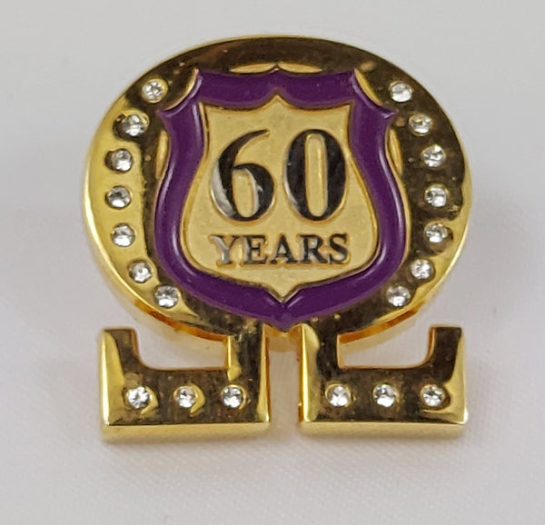 Omega Shield 60 Year's Stone Lapel Pin – Worldwide Origins